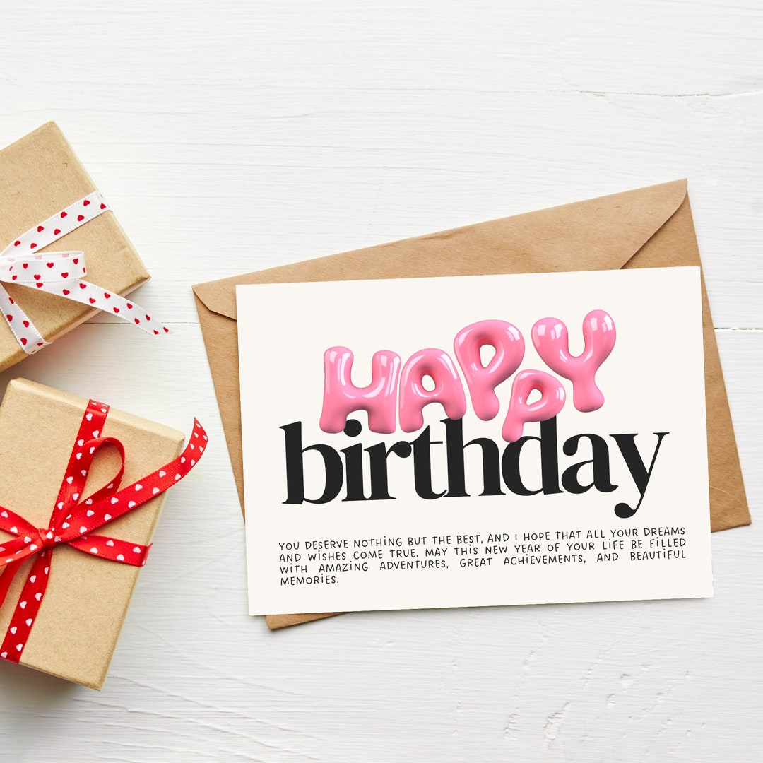 Custom Birthday Card, Love Birthday Card, Mom Birthday Card, Birthday ...