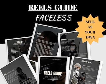 Faceless Instagram Reels Guide With MRR (master Resell Rights) - Etsy