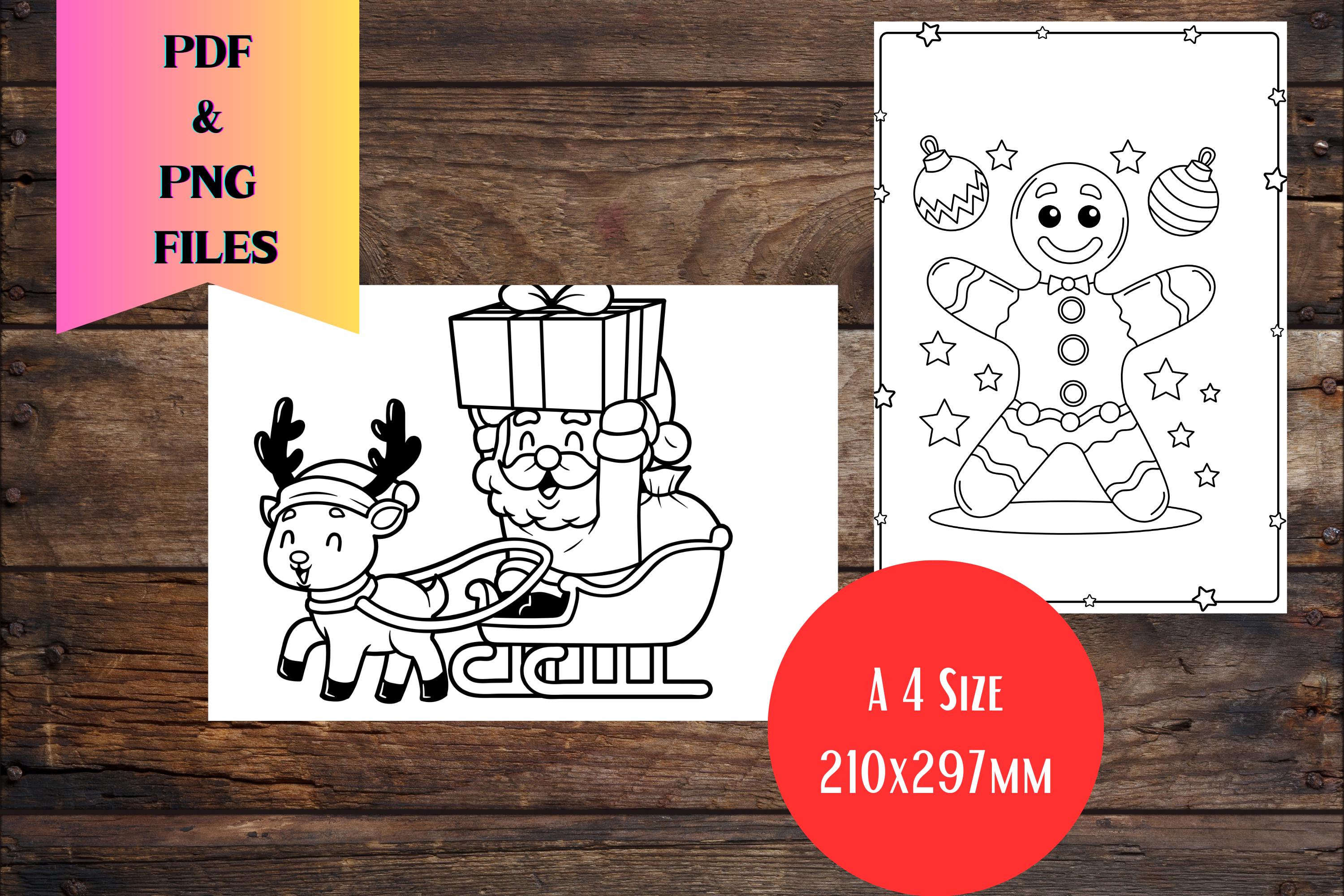 Christmas Coloring Pages, Cute Christmas Coloring 40 Pages,christmas ...