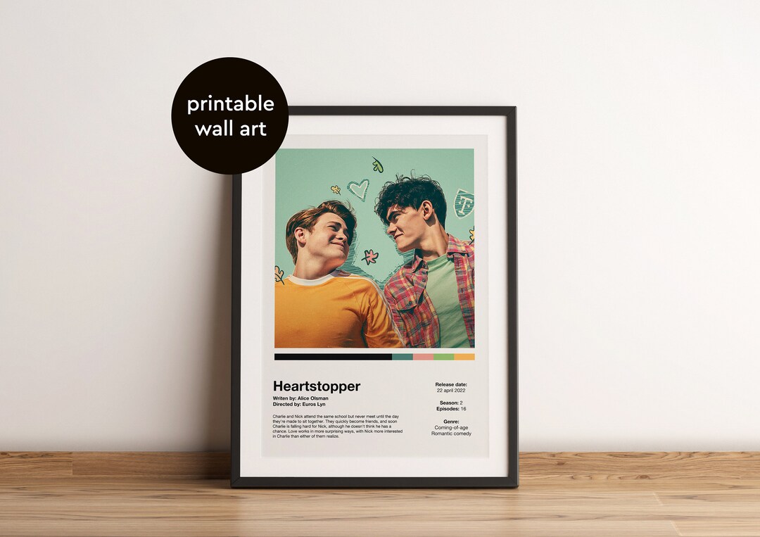 Heartstopper Poster - Digital Download - TV Show - Nick & Charlie ...