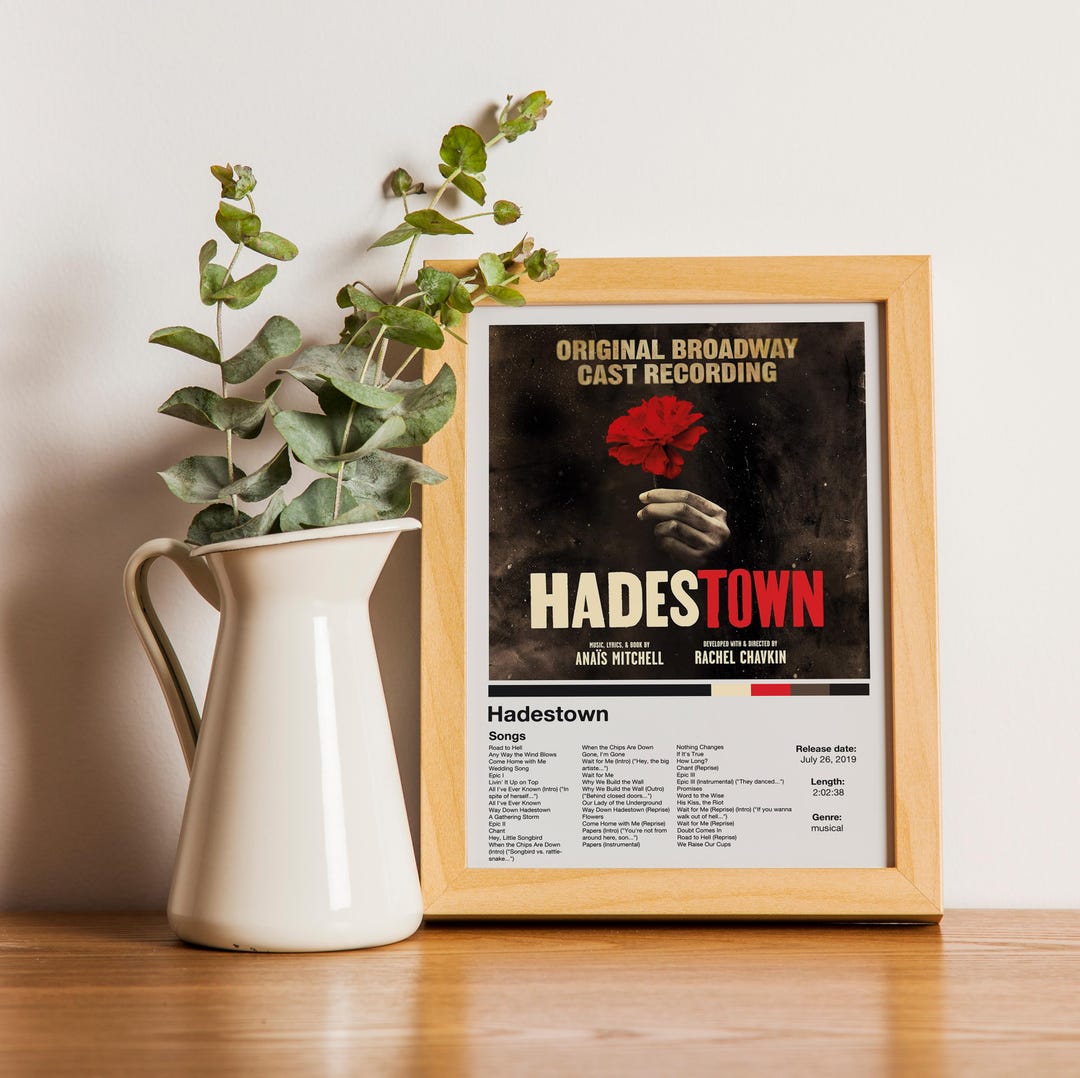 Hadestown - Musical Poster - Broadway Cast Recording - Digital Download ...
