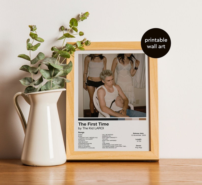 The Kid Laroi - the First Time - Album Cover Poster - Wall Art - Home ...