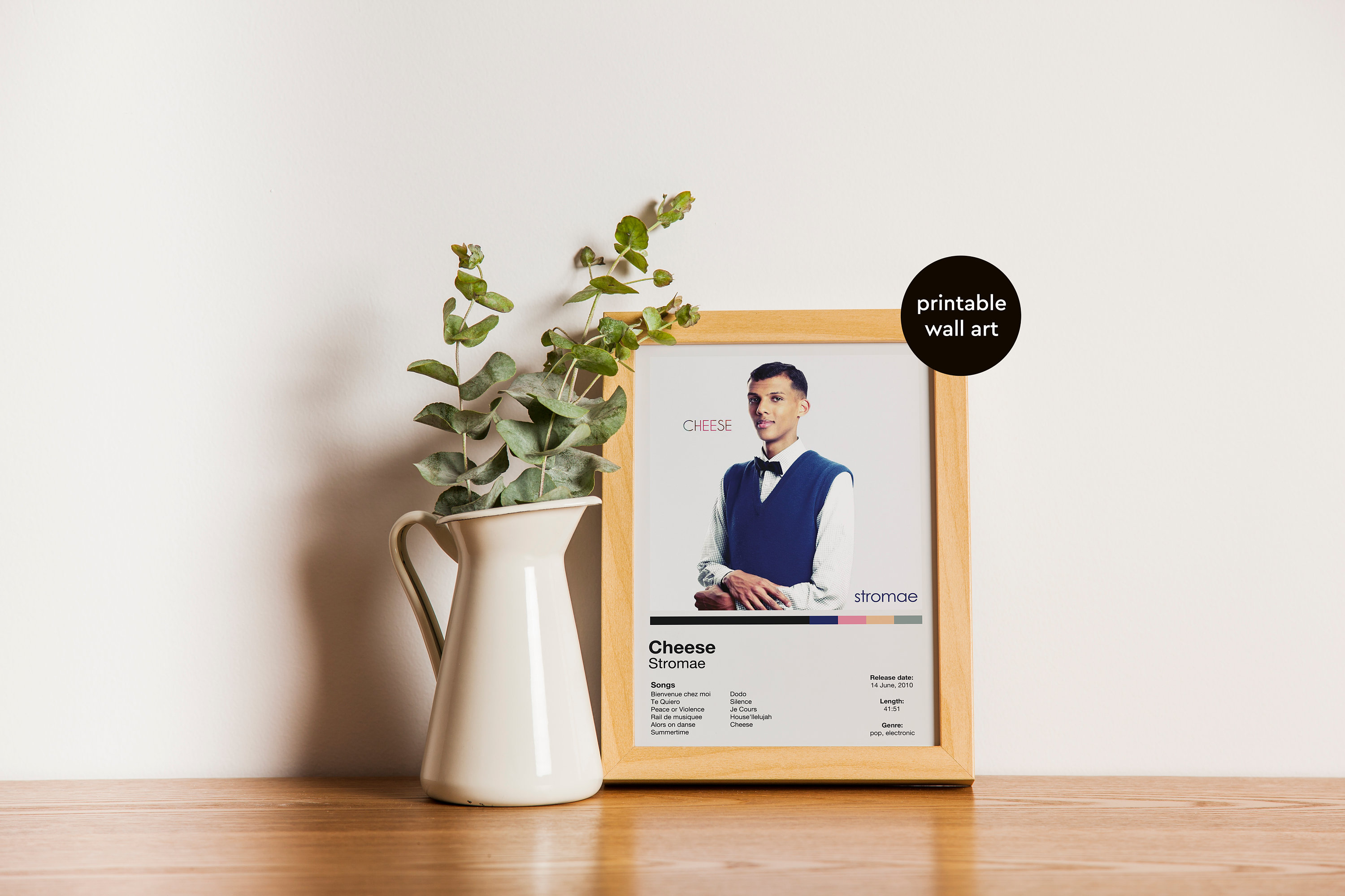 Stromae - Cheese - Album Cover Poster - Wall Art - Home Decor - Digital ...