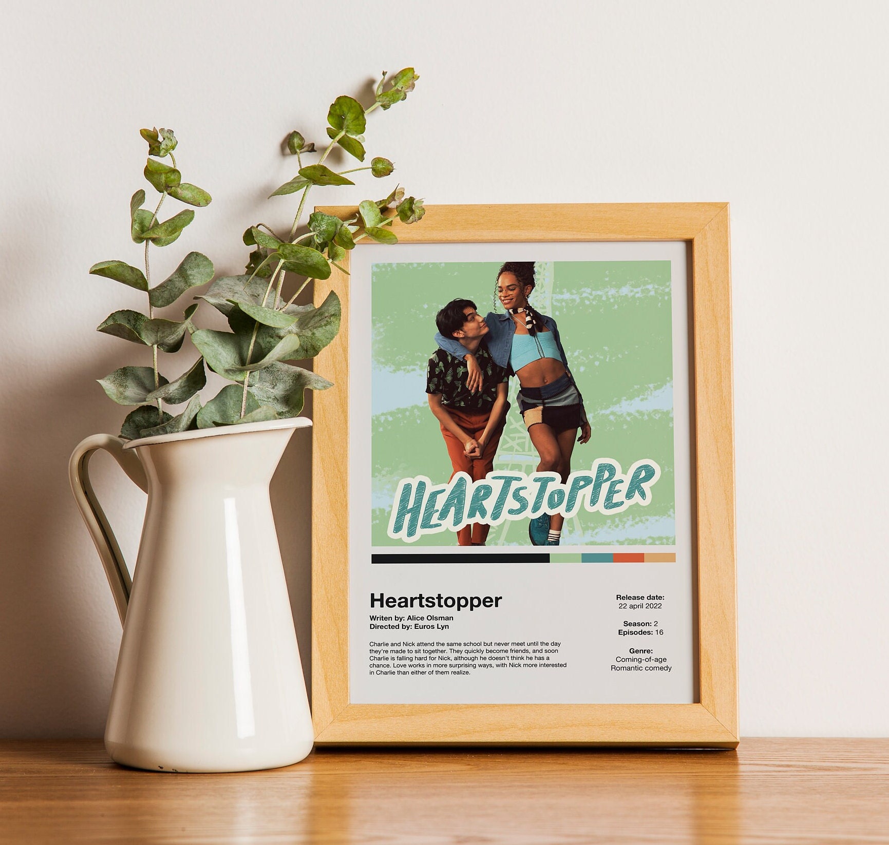 Heartstopper Poster Tao and Elle Digital Download TV Show Nick ...