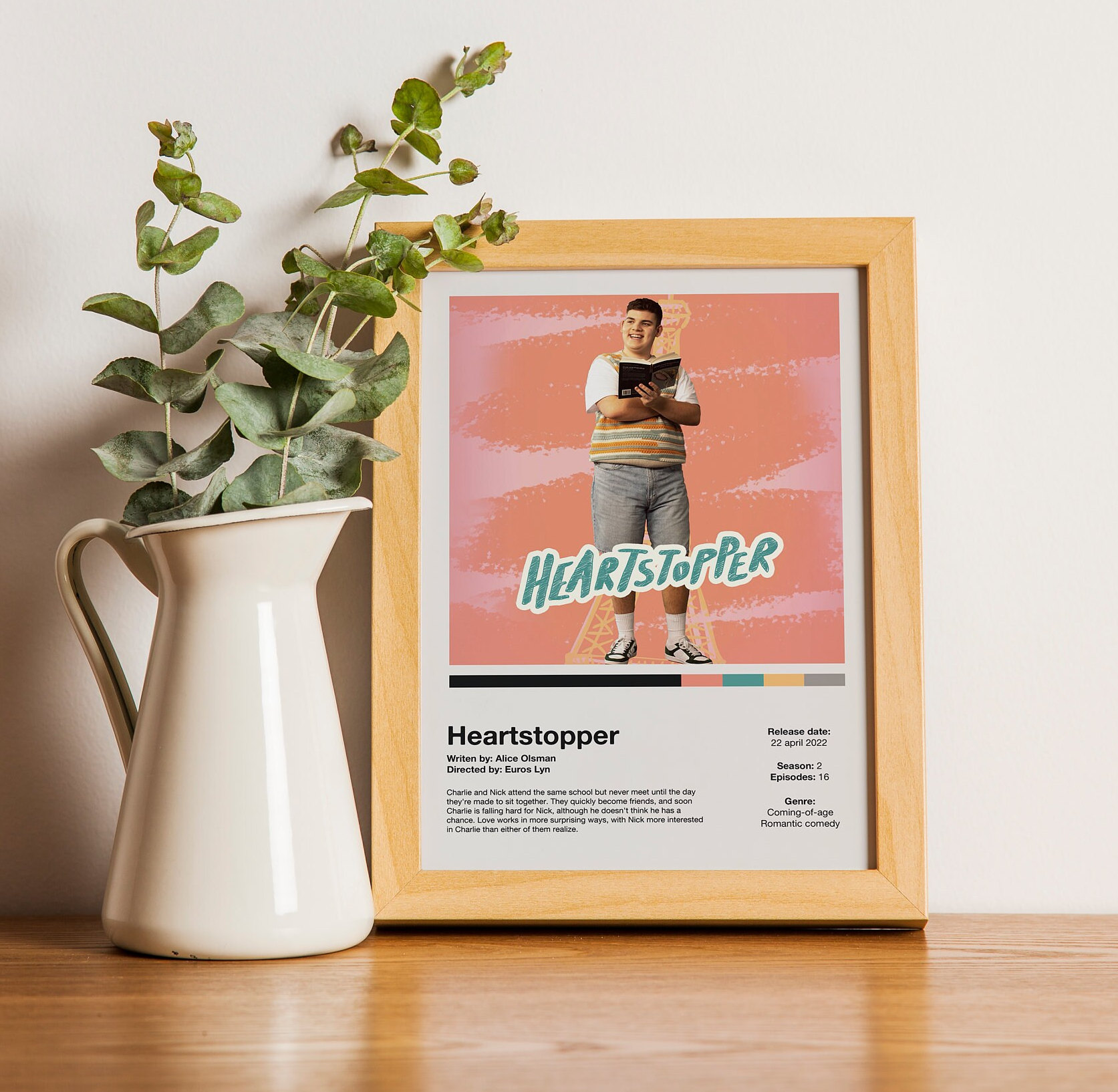 Heartstopper Poster - Isaac - Tobie - Digital Download - TV Show - Nick ...