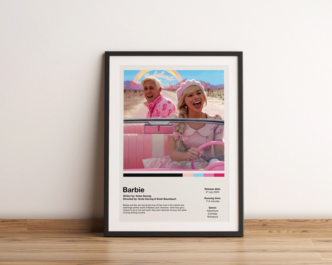 Barbie - Film Poster - Digital Download Print - Wall Art - Home Decor ...