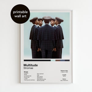 Stromae Multitude Album Cover Poster - Wall Art - Home Decor - Digital ...
