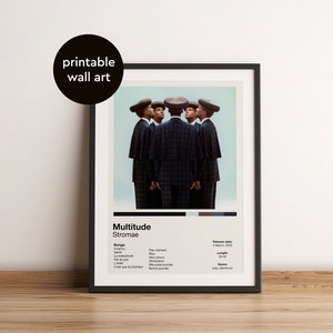 Stromae Multitude Album Cover Poster - Wall Art - Home Decor - Digital ...