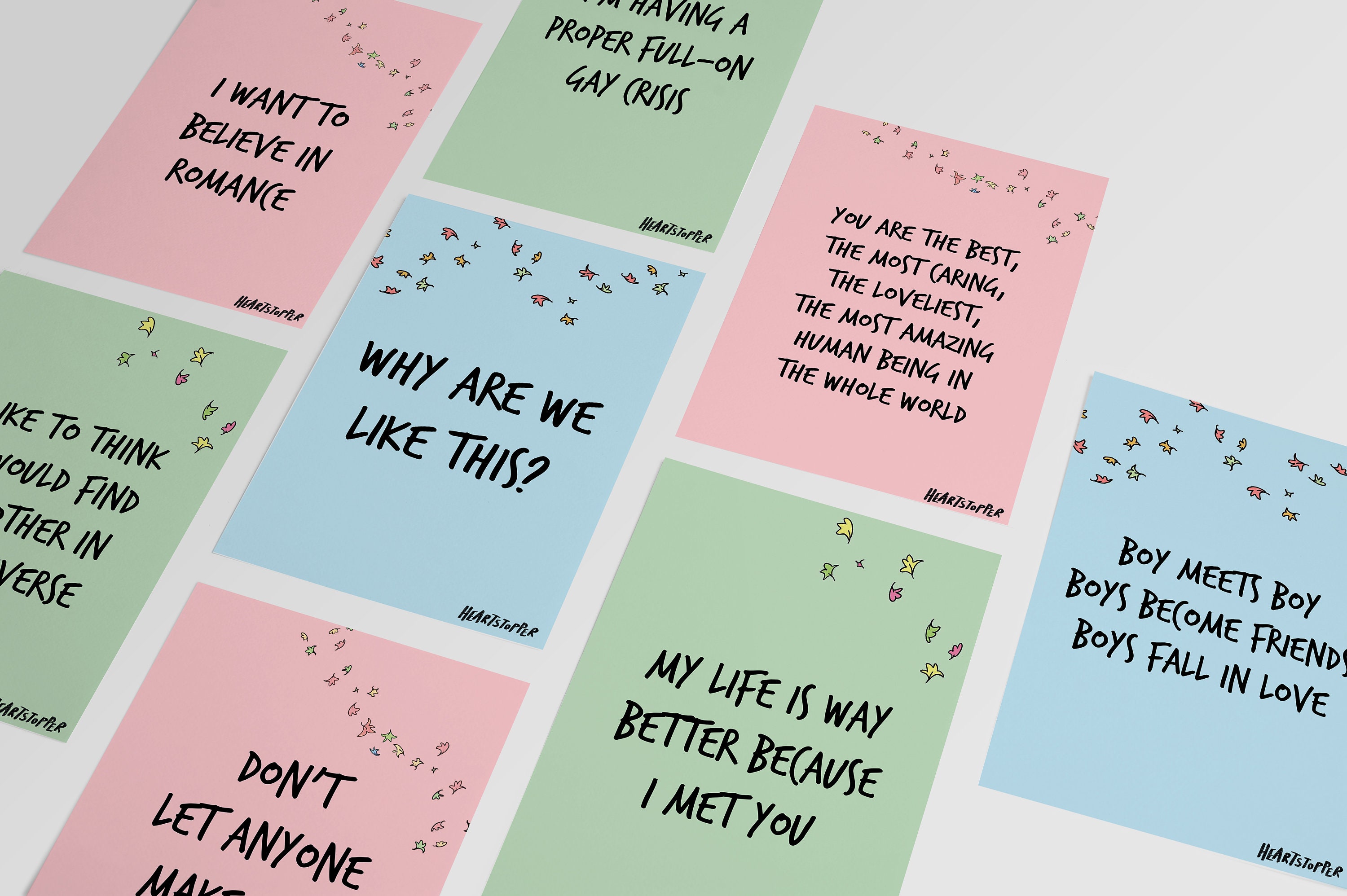 9 Heartstopper Quotes Posters - TV Series - Wall Art - Digital Download ...