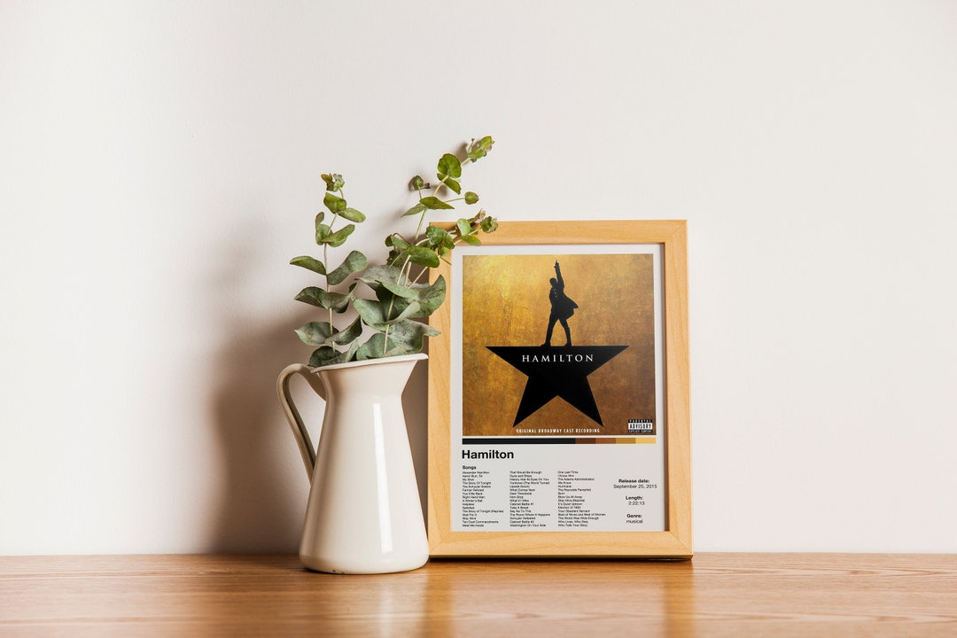 Hamilton - Musical Poster - Broadway Cast Recording - Digital Download ...