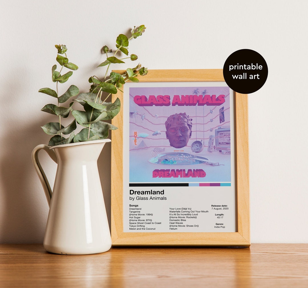 Glass Animals - Dreamland - Album Cover Poster - Wall Art - Home Decor ...
