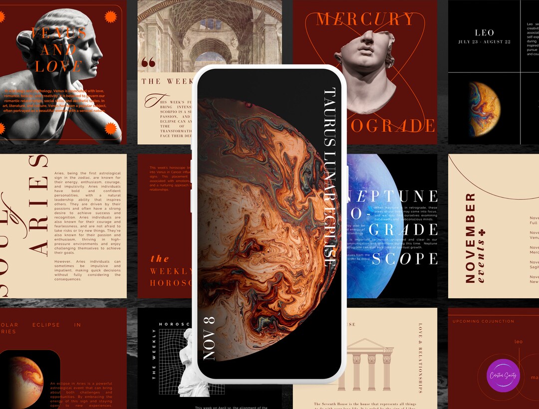 50 Professional Instagram Astrology Templates | Astrology Instagram ...