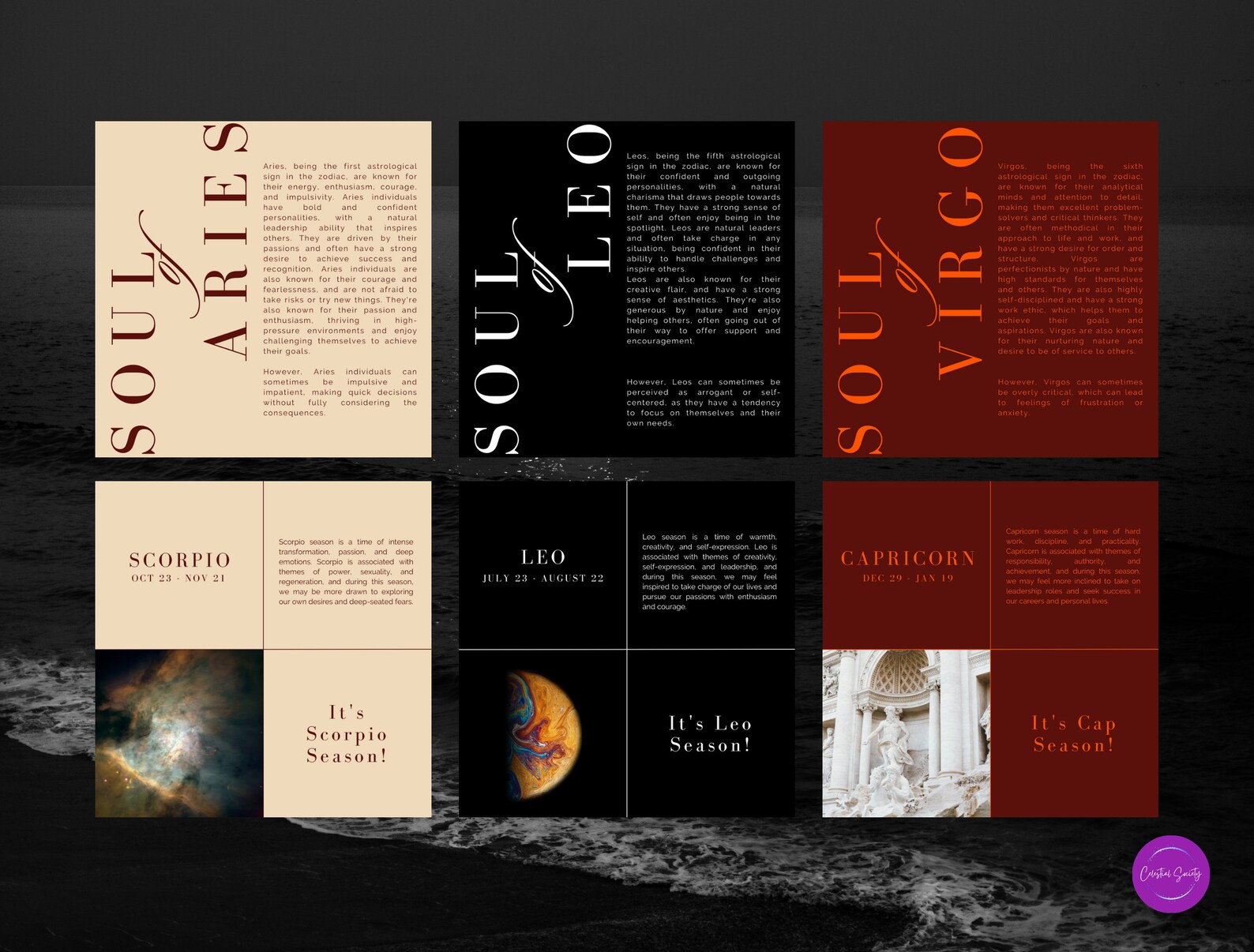 50 Professional Instagram Astrology Templates | Astrology Instagram ...