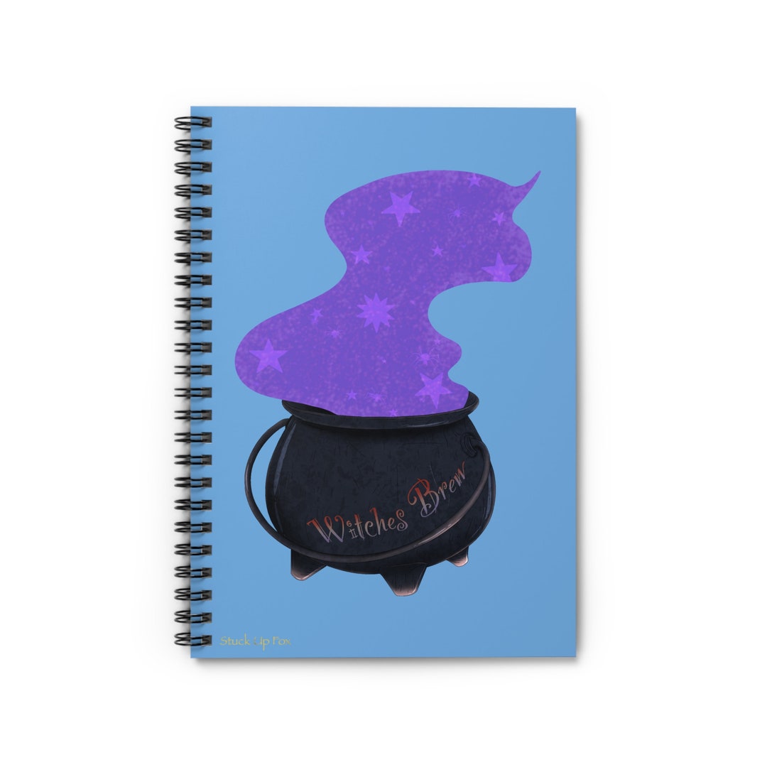 Halloween Spiral Notebook - Witches Brew Cauldron Ruled Line, Spell ...