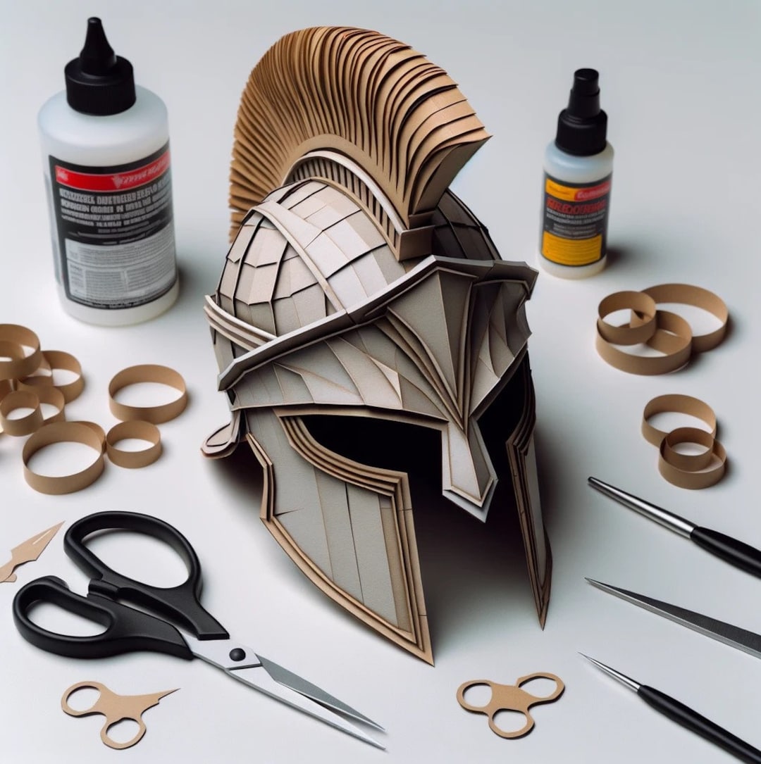 300 Spartian Helmet for Papercrafts, Family,kids Activities, 3D ...