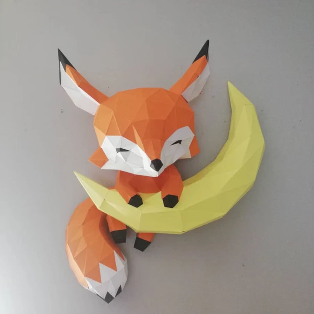 DIY Papercraft Baby Fox Printable Templatespapercraft - Etsy UK