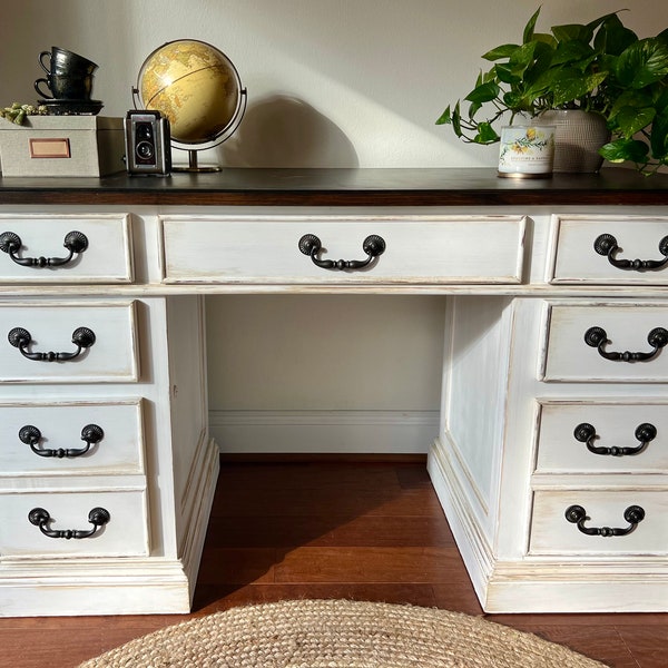 Distressed Desk - Etsy