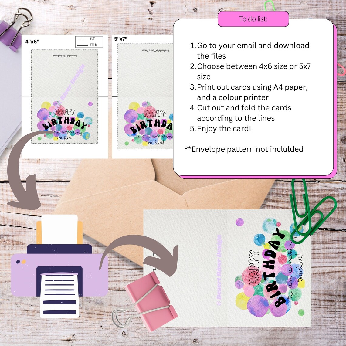 Teacher Birthday Card | Happy Birthday to an Amazing Teacher! | Digital ...