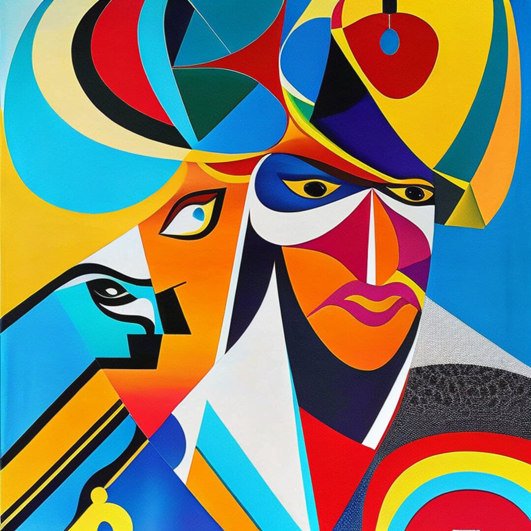 Picasso-inspired Original AI Art Print,digital Art,wall Art,art Piece ...