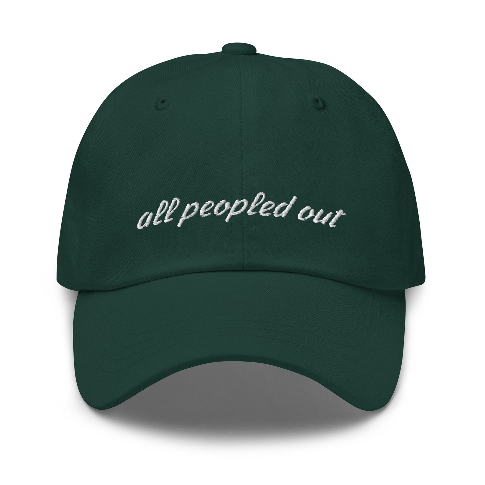 All Peopled Out Baseball Cap, Fun Humorous Hat, Hat for Mom, Hat for ...