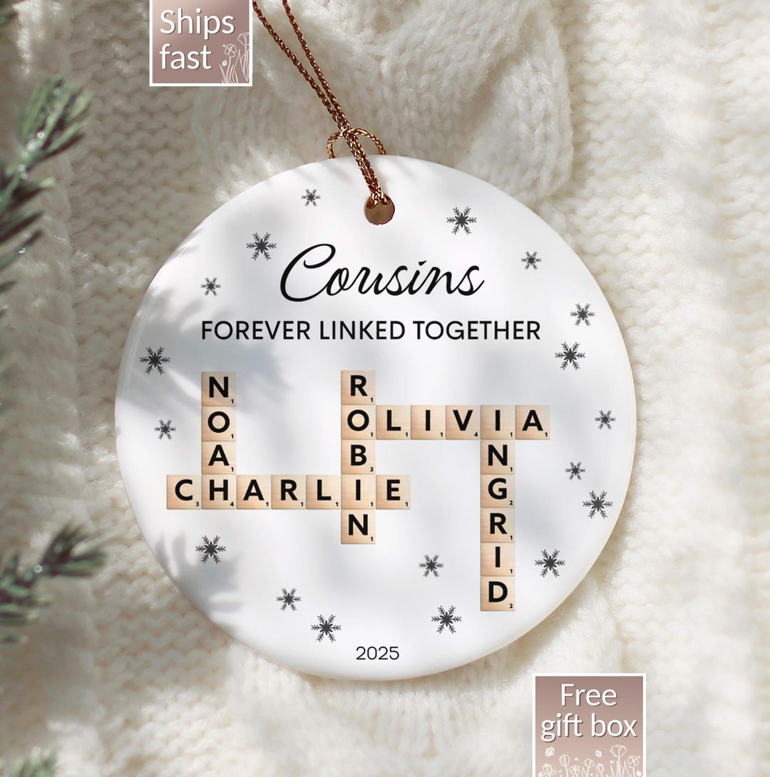 Cousin Crew Christmas Ornament, Cousins Ornament, Personalized ...
