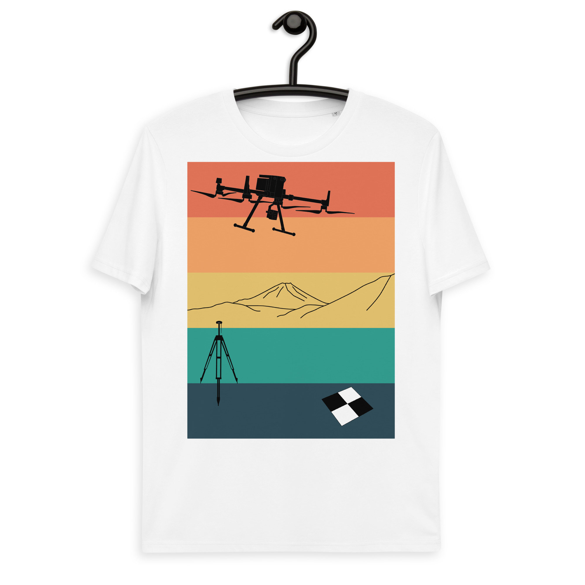 Surveying Drone Pilot GNSS, Mountains, Unisex Organic Cotton T-shirt - Etsy