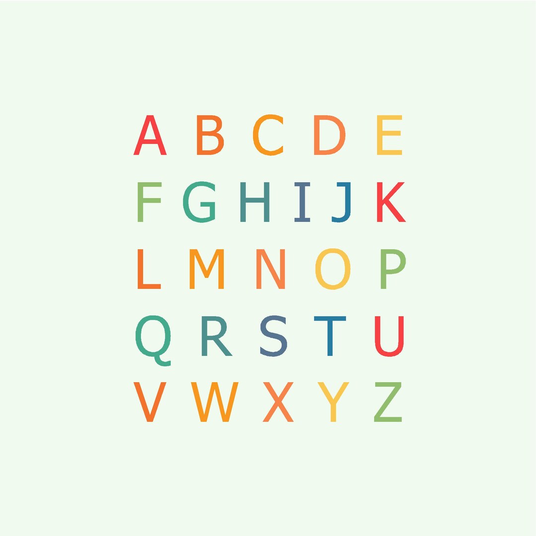 Alphabet A-Z and Alphabet Aa-zz, Homeschool Educational Posters, ABC ...