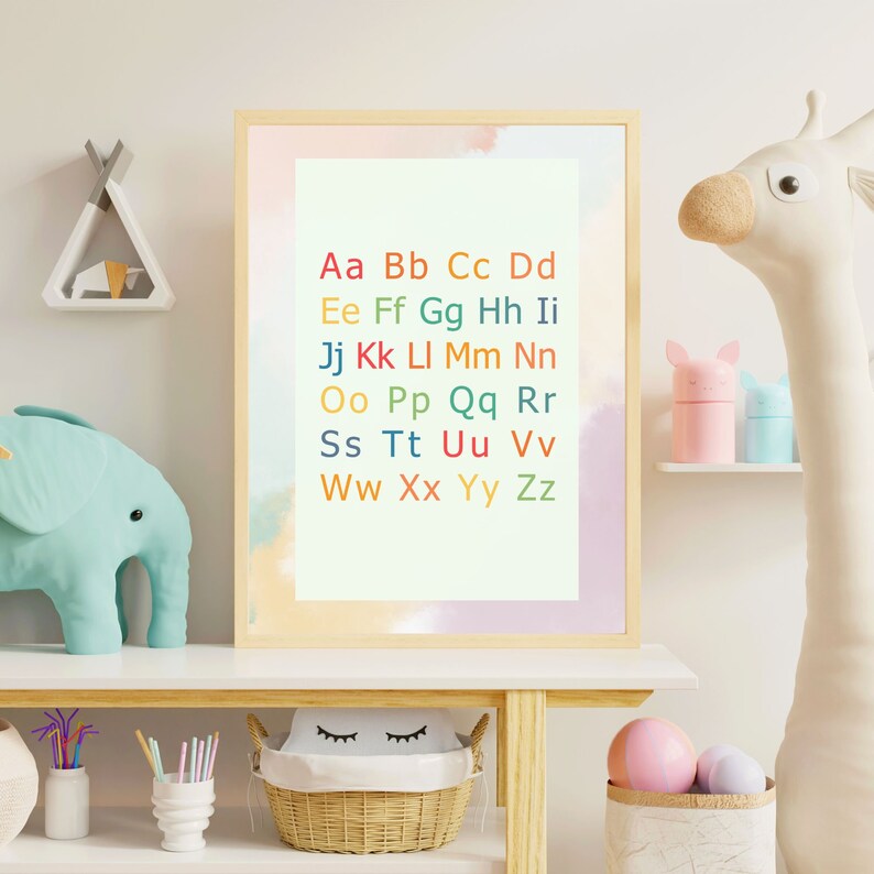 Alphabet A-Z and Alphabet Aa-zz, Homeschool Educational Posters, ABC ...