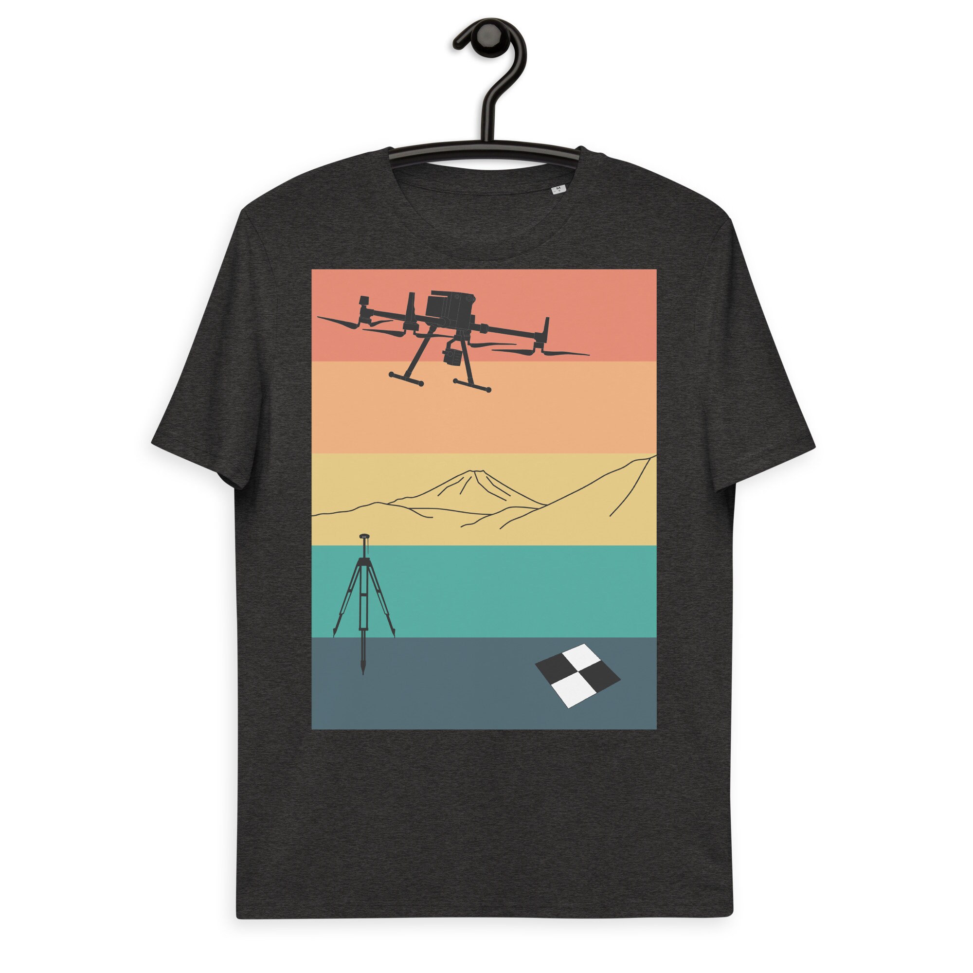 Surveying Drone Pilot GNSS, Mountains, Unisex Organic Cotton T-shirt - Etsy