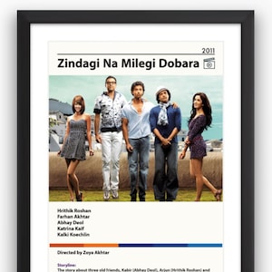 Zindagi Na Milegi Dobara Digital Art Poster | Hrithik Roshan | Abhay ...