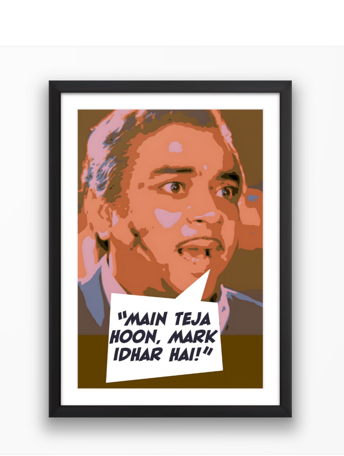 Andaaz Apna Apna Digital Art Poster | Paresh Rawal | Bollywood | Main ...