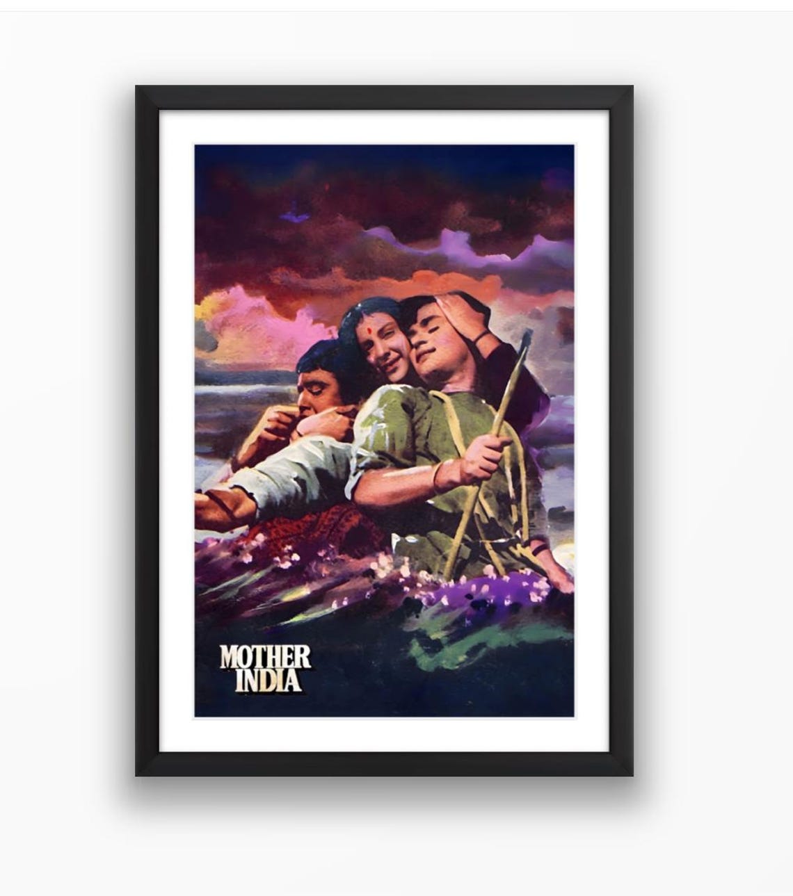 Mother India Movie Digital Poster | Bollywood Movie Poster | Vintage ...