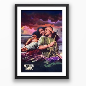 Mother India Movie Digital Poster | Bollywood Movie Poster | Vintage ...