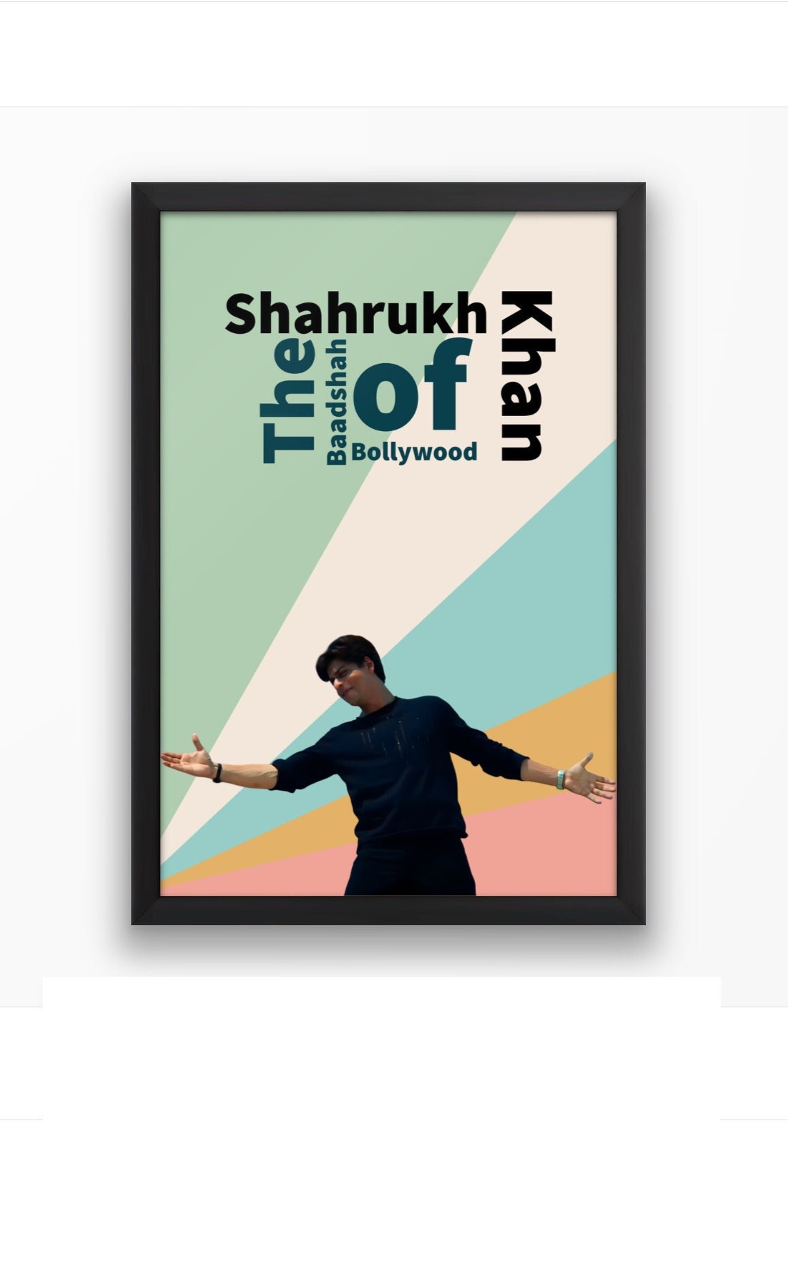 Shahrukh Khan Poster | Baadshah of Bollywood | Wall Art | Instant ...