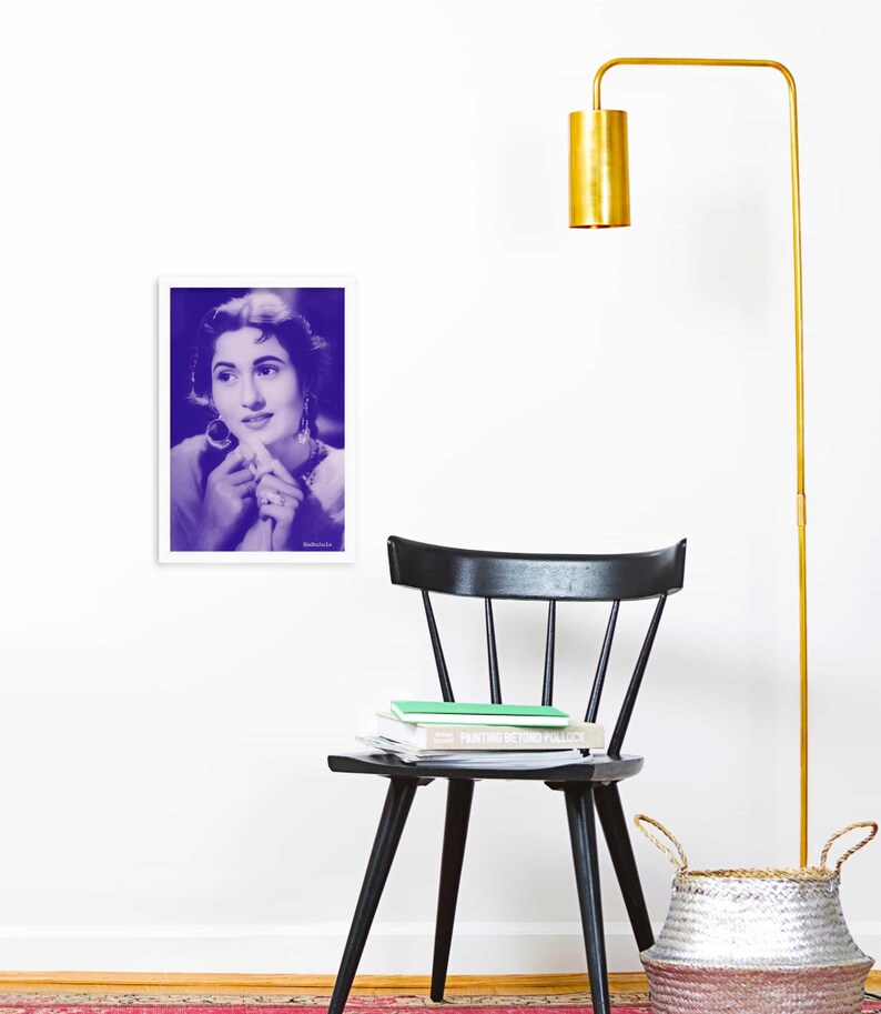 Madhubala Poster Bollywood Actress Vintage Art Instant Download - Etsy