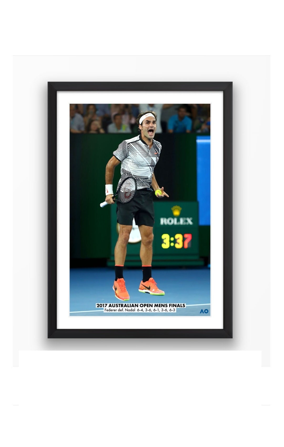 Roger Federer Poster | Classic Matches | 2017 AO Final | Sports Legends ...