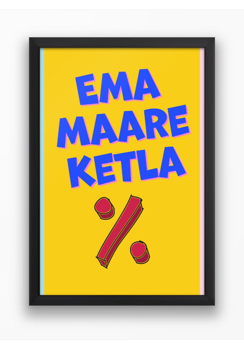 Gujarati Quote Funny Poster | Gujju Quote | Maare Ketla Taka | Wall Art ...