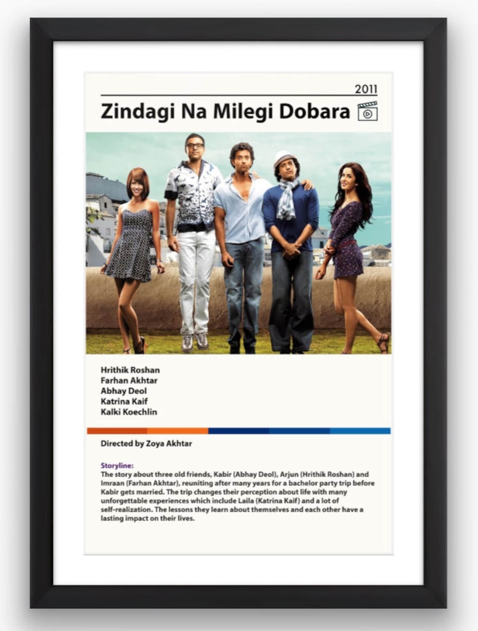 Zindagi Na Milegi Dobara Digital Art Poster | Hrithik Roshan | Abhay ...