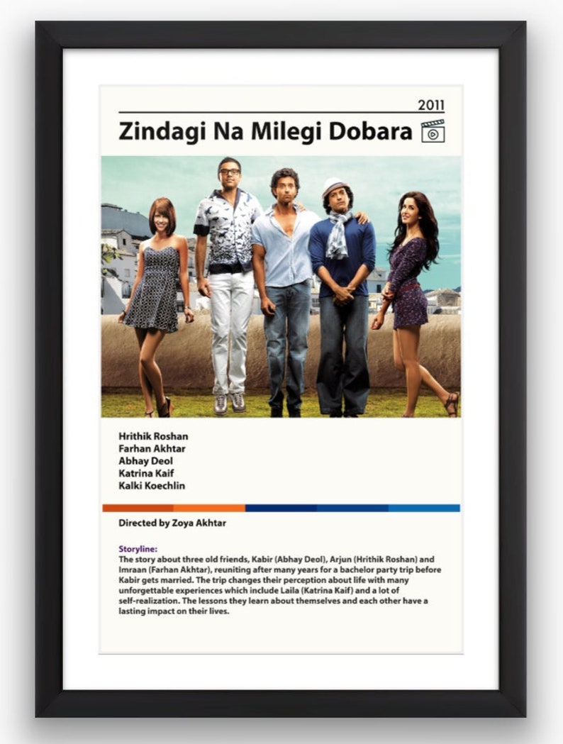 Zindagi Na Milegi Dobara Digital Art Poster | Hrithik Roshan | Abhay ...