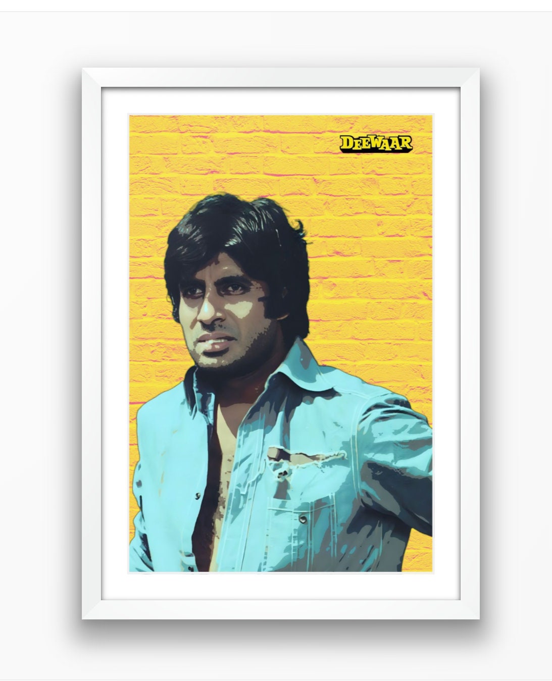 Amitabh Bachchan Poster | Deewar | Bollywood Movie | Vintage Wall Art ...