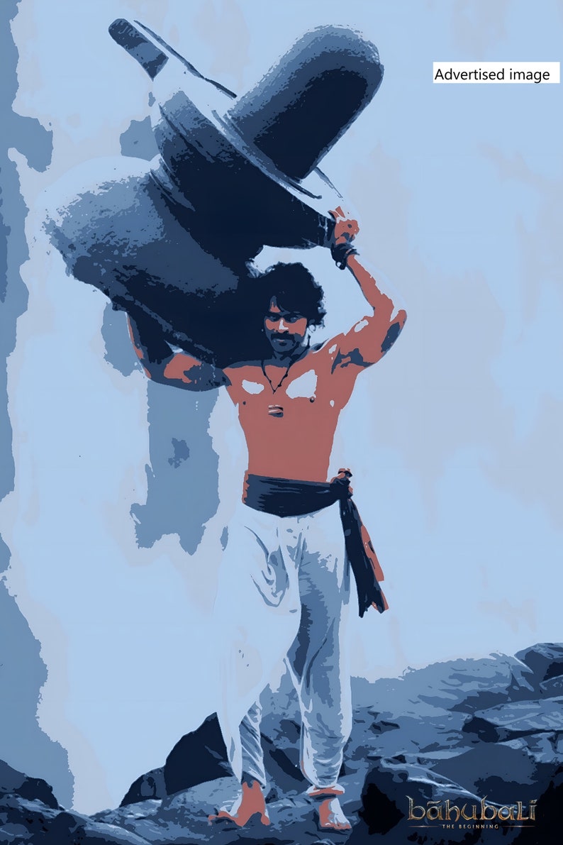 Bahubali Movie Digital Art Poster | Prabhas | Indian Movie | Instant ...