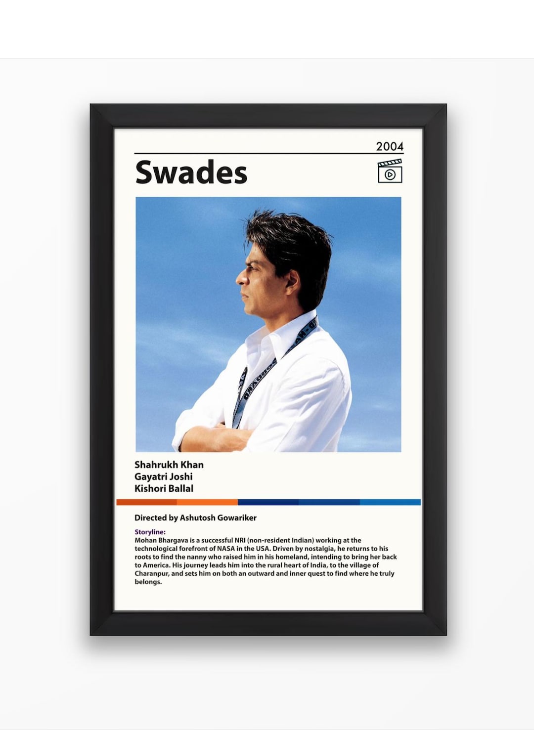 Swades Digital Art Poster | Shahrukh Khan Poster | Bollywood Poster ...