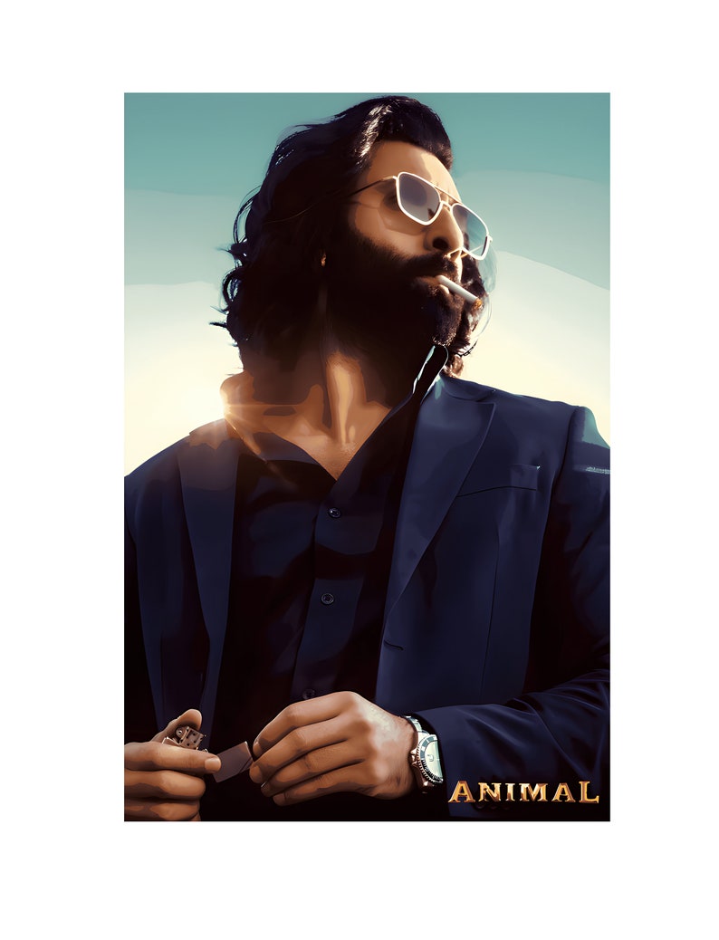 Ranbir Kapoor Poster | Animal | Indian Movie | High Resolution Digital ...