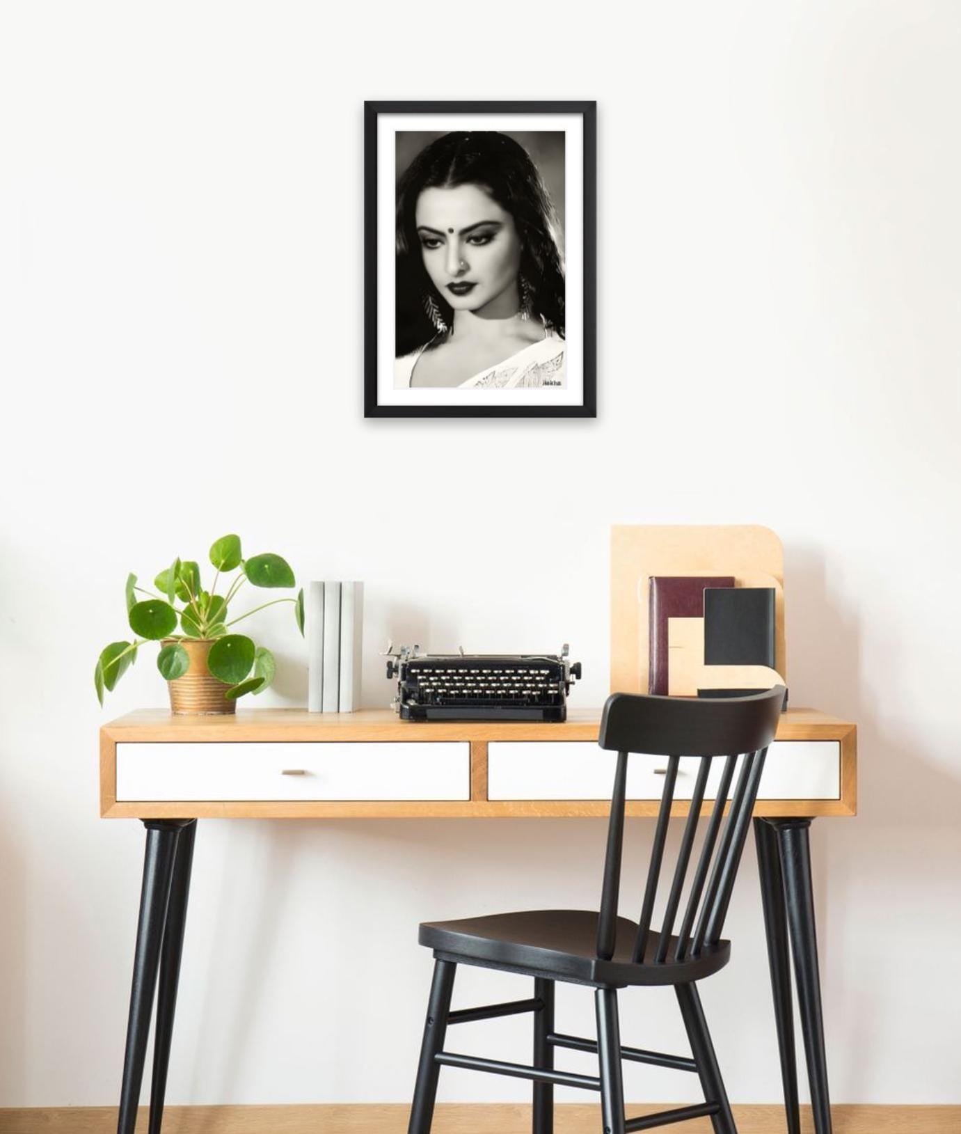 Rekha Poster | Bollywood Actress | Vintage Art | Instant Download - Etsy
