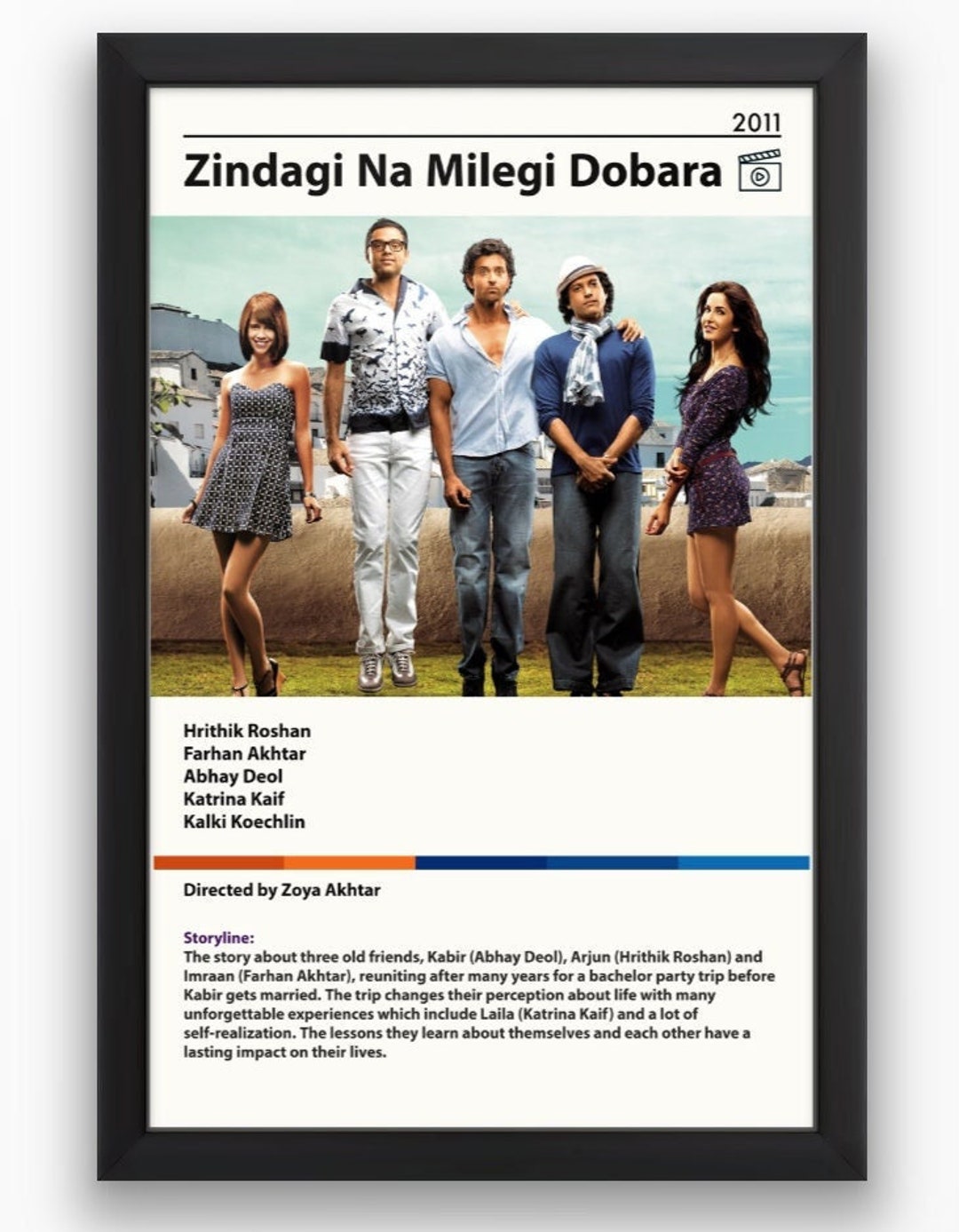 Zindagi Na Milegi Dobara Digital Art Poster | Hrithik Roshan | Abhay ...