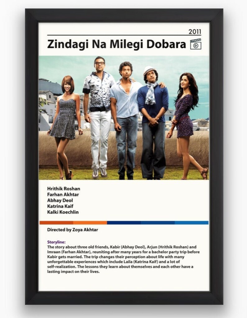 Zindagi Na Milegi Dobara Digital Art Poster | Hrithik Roshan | Abhay ...