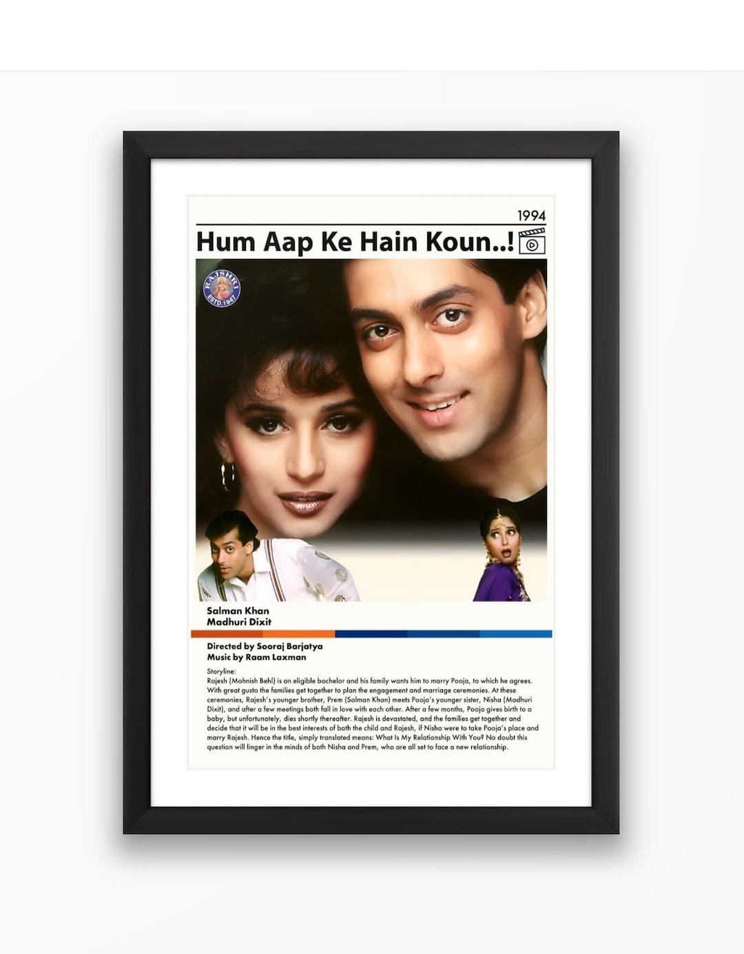 Hum Aapke Hain Koun Movie Digital Art Poster | Salman Khan | Madhuri ...
