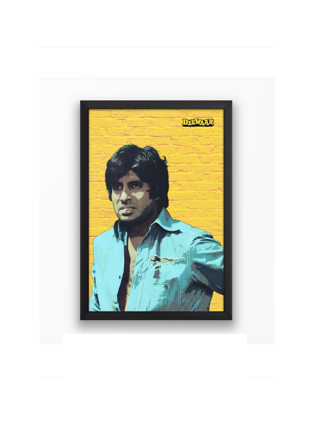 Amitabh Bachchan Poster | Deewar | Bollywood Movie | Vintage Wall Art ...