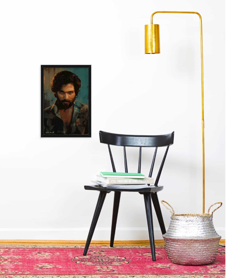 Allu Arjun Poster | Pushpa | Indian Movie | Vintage Wall Art | Instant ...