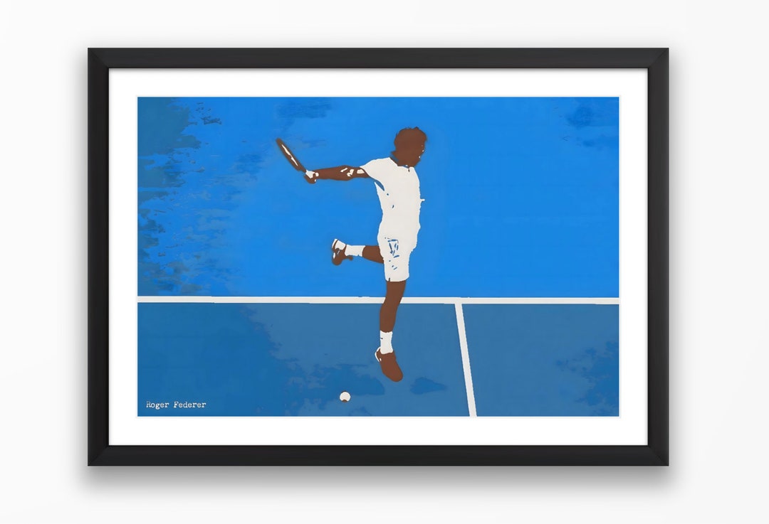 Roger Federer Poster | Artistic Backhand | Sports Legends | Wall Art ...